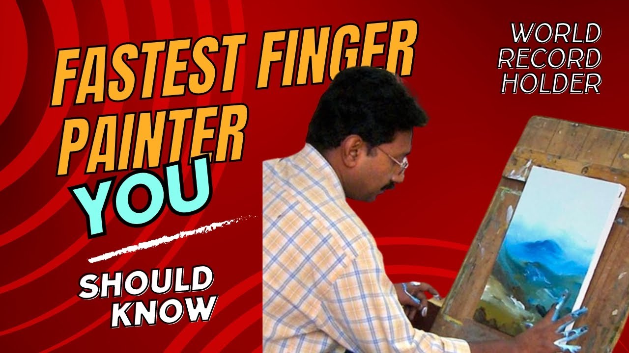 The Fastest Finger Painter_Famous Artist #FastestFingerPainter # ...
