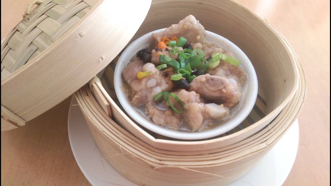 HOW TO MAKE DIM SUM Steamed spare ribs in black bean 豆豉蒸 排骨 - YouTube