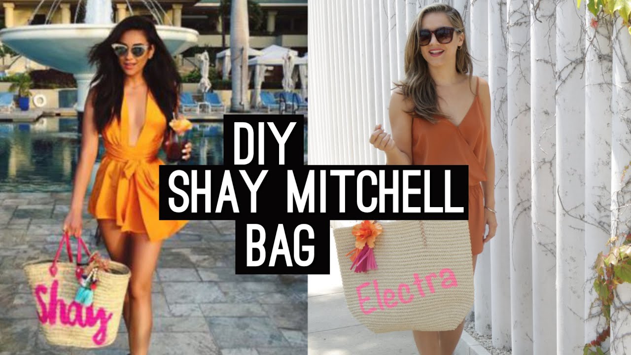 DIY: Shay Mitchell ‘Shaycation’ Bag (STYLEWIRE) | Hollywire - YouTube