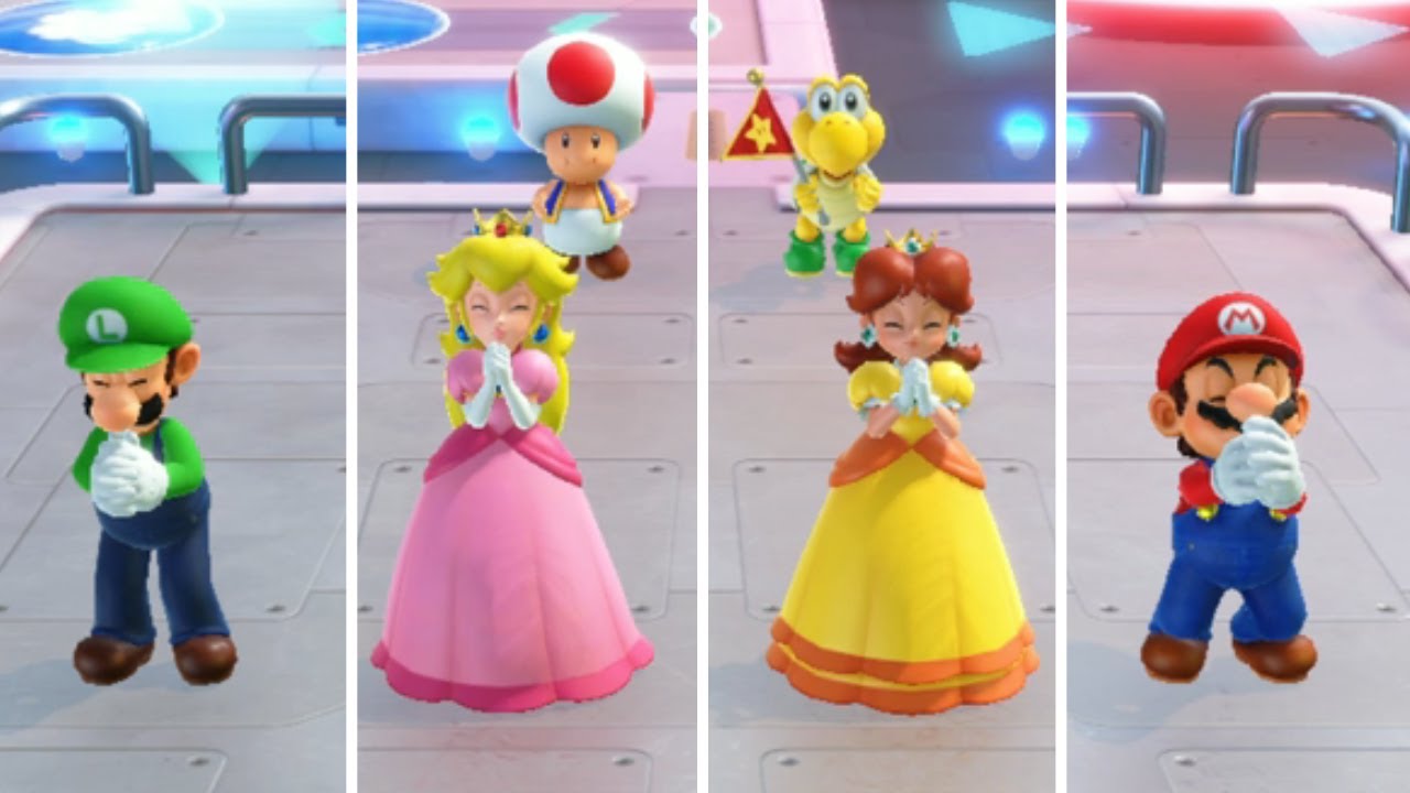 Mario Party Superstars Space Land Daisy vs Peach , Mario & Luigi - YouTube