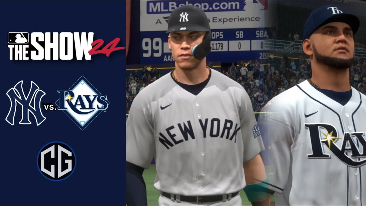 MLB The Show 24 New York Yankees vs. Tampa Bay Rays - Game 42 - YouTube