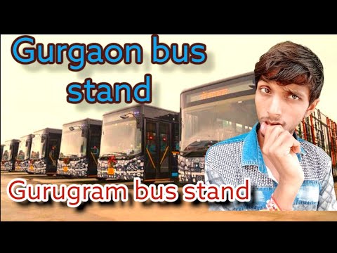 how to travel in gurgaon | gurugram bus stand | gurgaon bus|gurugram ki ...