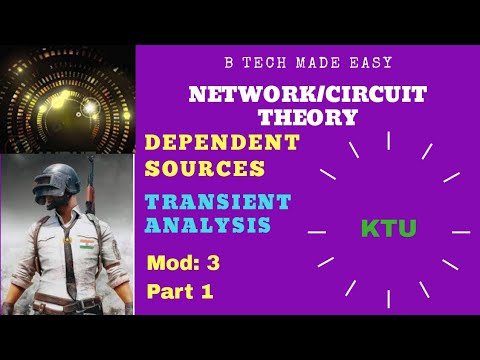 Transient analysis containing dependent sources Part 1 Network /Circuit ...