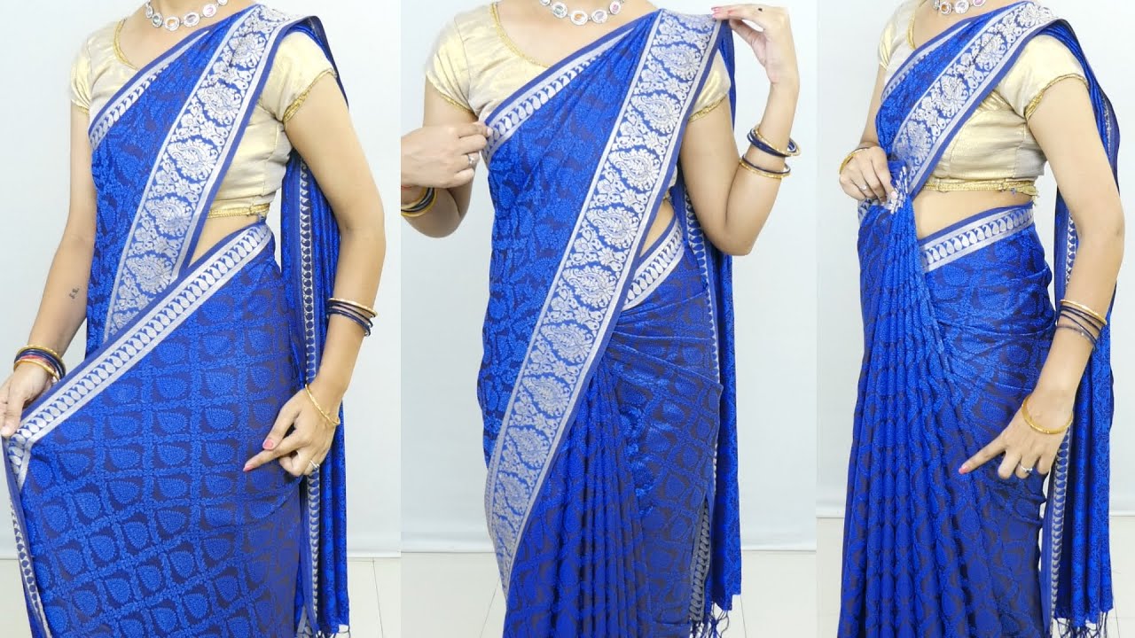 Wedding Special Saree Draping Tips For Slim Look | Beautiful Saree ...