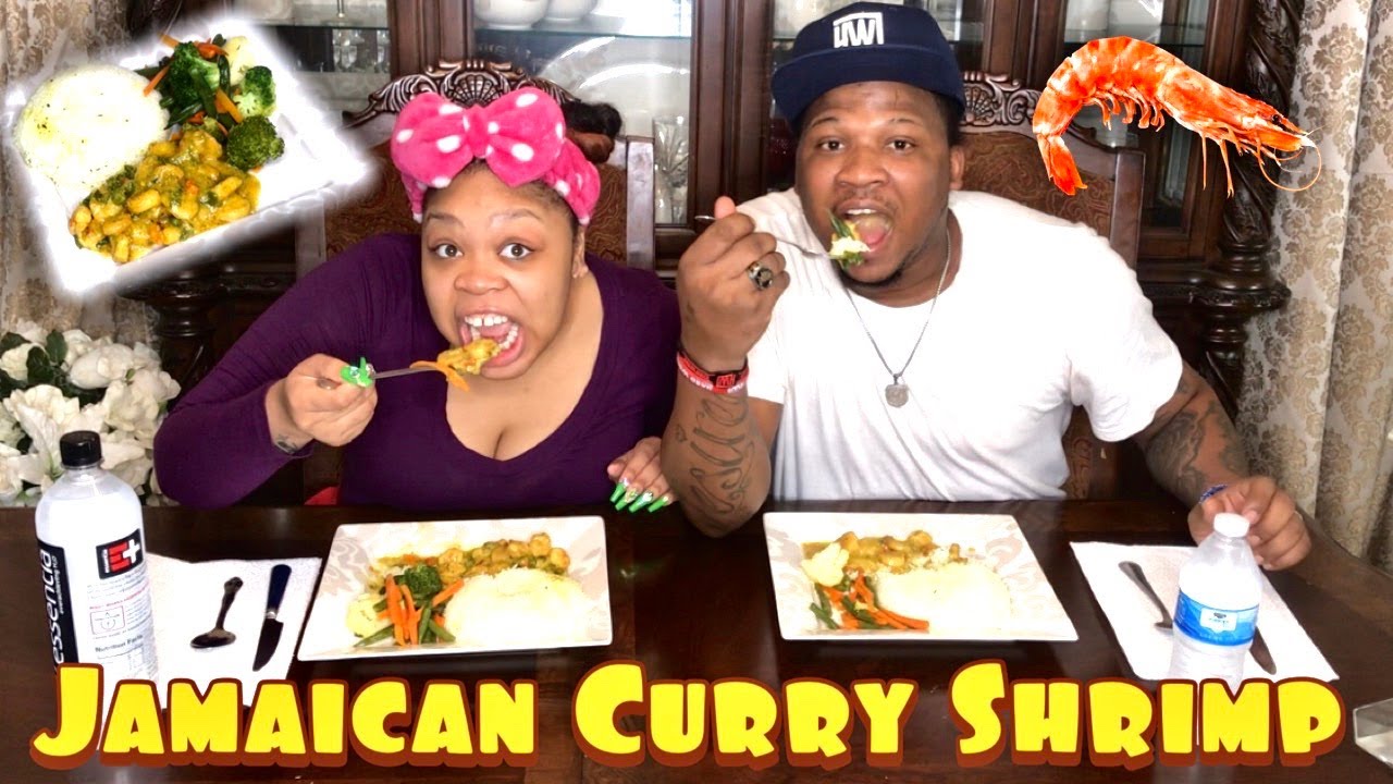 Jamaican Curry Shrimp With White Rice - YouTube