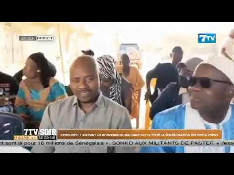KEDOUGOU: L’adjoint au gouverneur inaugure SK2 TV pour la sensibilisation des populations - YouTube