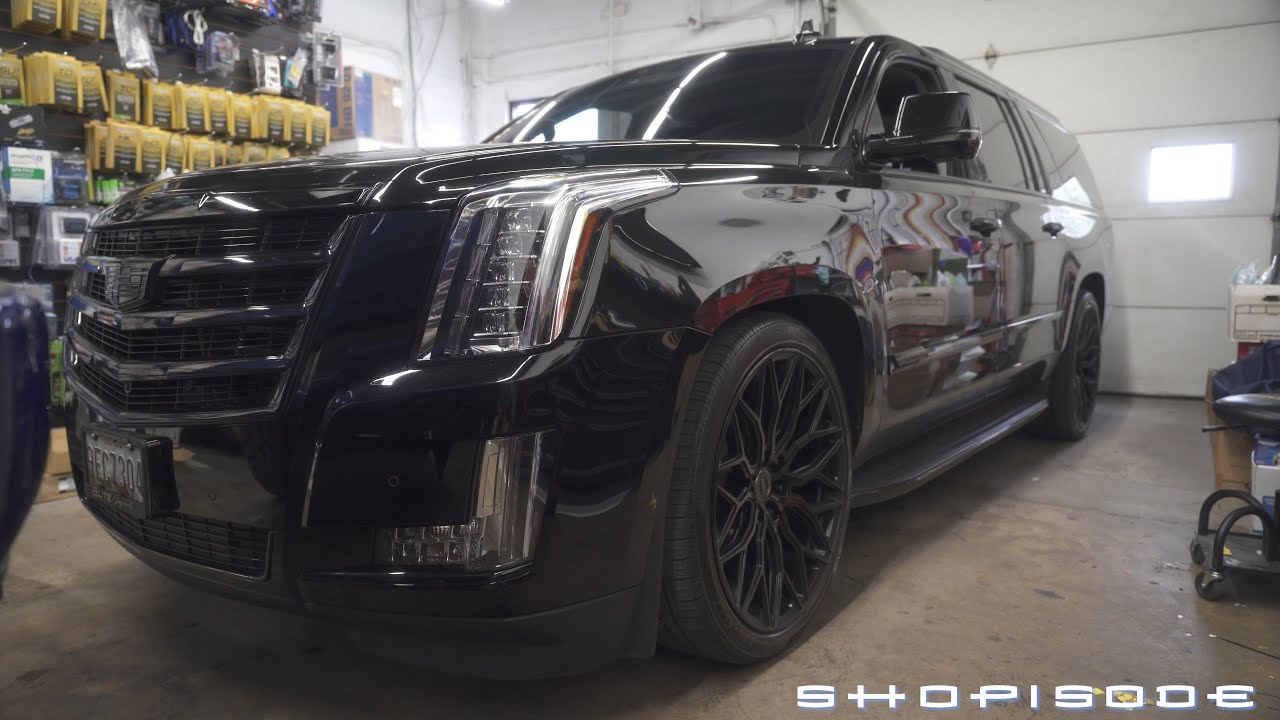 Murdered Out Escalade Gets ZZ-2 Wireless Car Play Installed - Shopisode ...