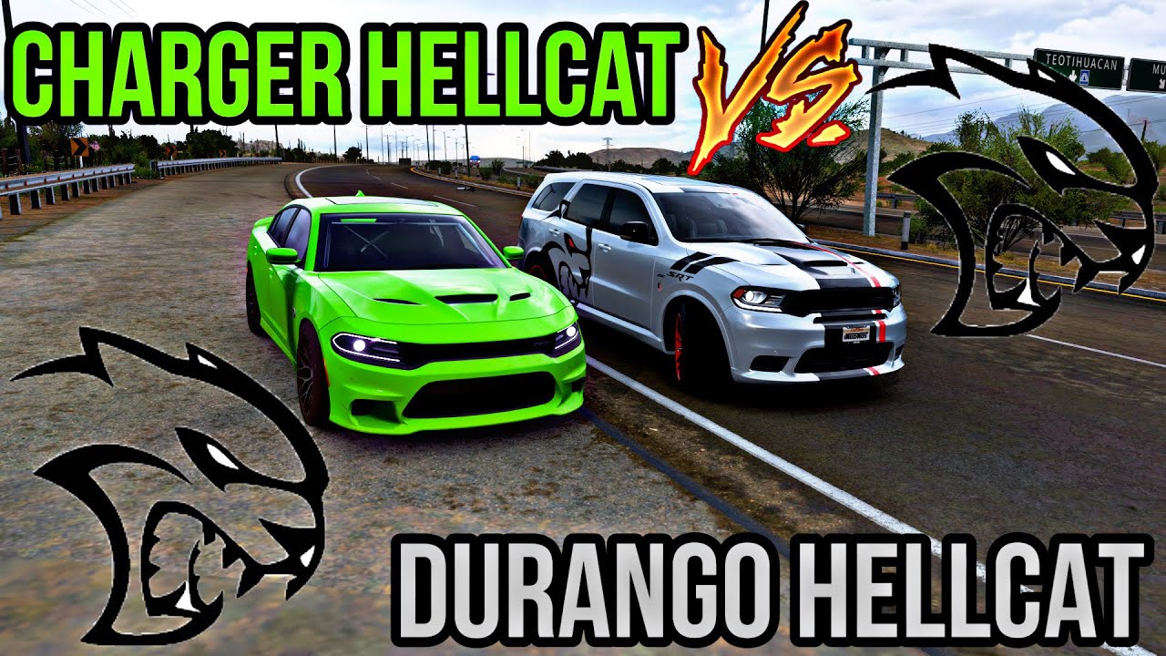 Forza Horizon 5 - DODGE CHARGER HELLCAT VS DODGE DURANGO HELLCAT BUILD ...