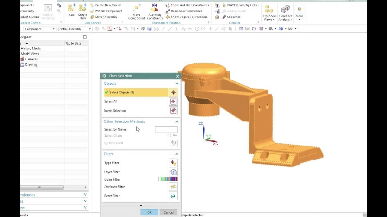 NX 10: Create Exploded Views by Auto-explode Components - YouTube