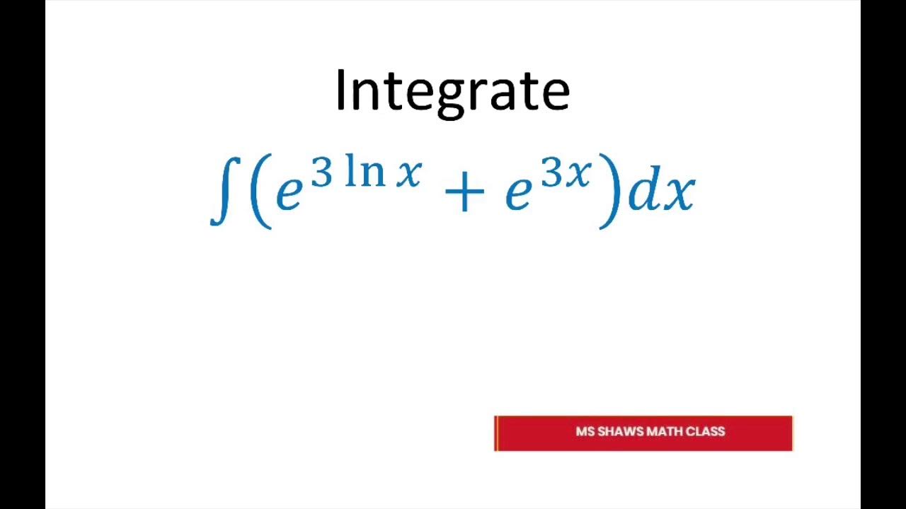 Example of Integration with Rules Of Exponents - YouTube