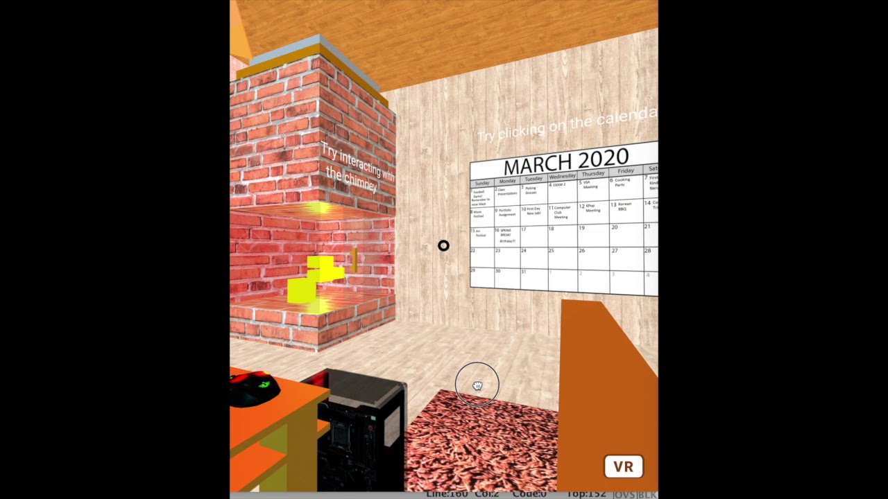 Virtual Reality CS 4331 - Project 1 - AFrame - YouTube