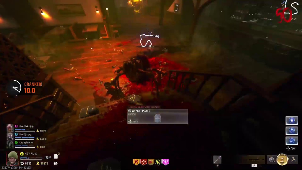 Cod bo6 Zombies team cranked Citadelle des morts ps5 pro gameplay - YouTube