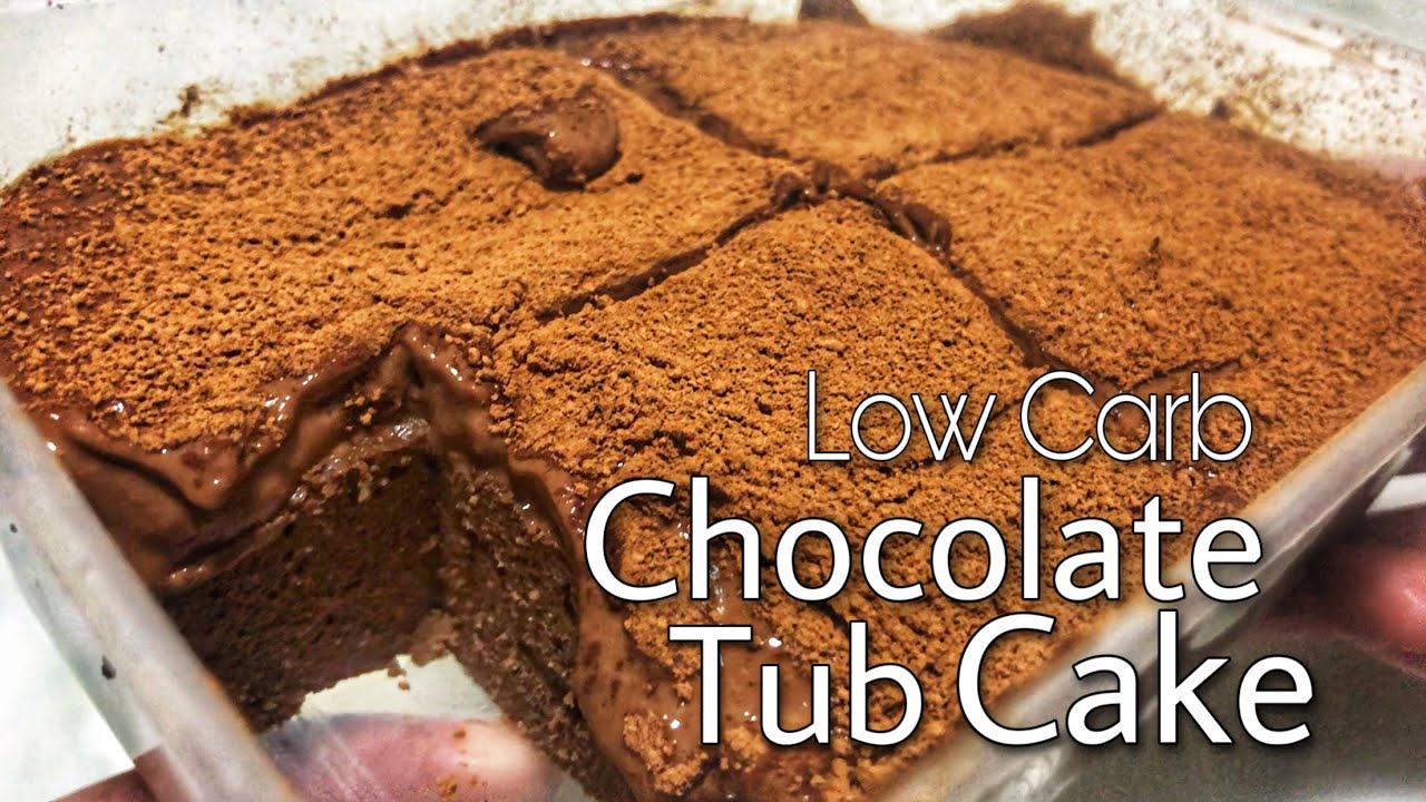 NO SUGAR ADDED NO BAKE LOW CARB CHOCOLATE TUB CAKE | Microwave ...
