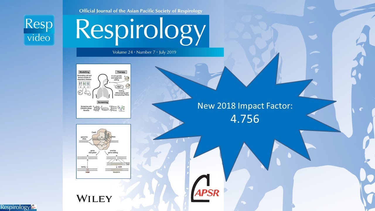 Respirology Volume 24 Issue 7 now online! - YouTube