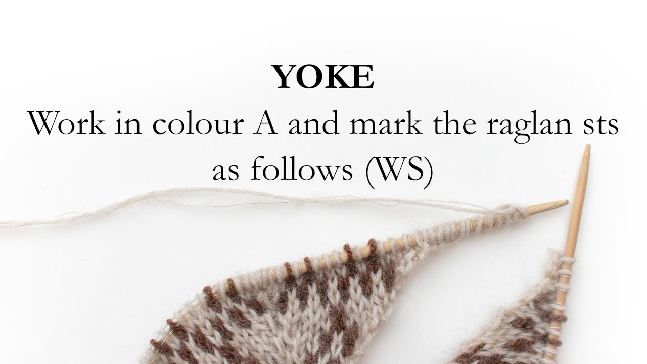 SPOT SWEATER - Knitting tips 01 - YouTube