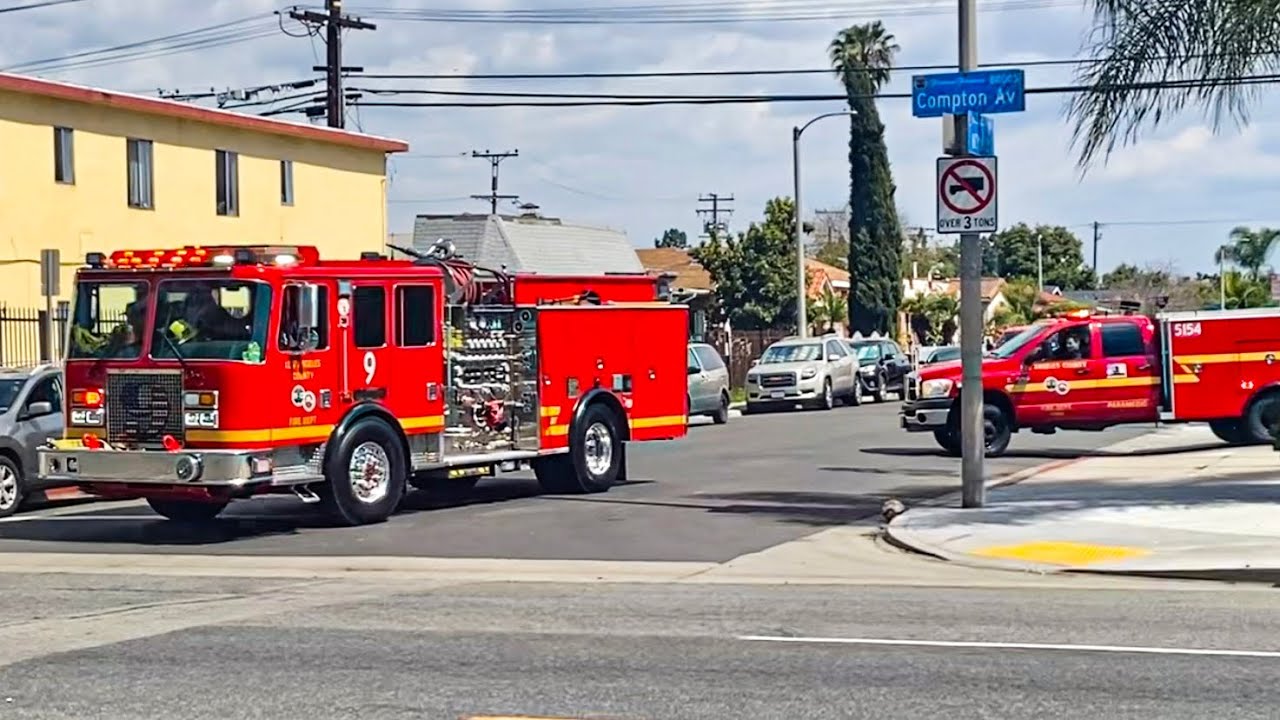 LACo.FD Fire Station 16 Full House Response - YouTube