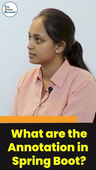 Java Interview Question | What is Annotation in Spring Boot? | #shorts #kiransir #java - YouTube