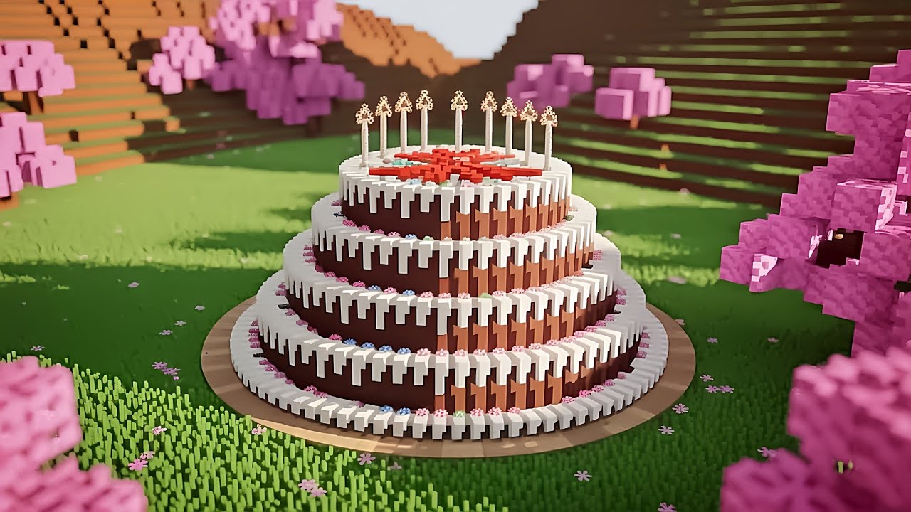 "EPIC Minecraft Birthday Cake Build – 100% Handmade!" - YouTube