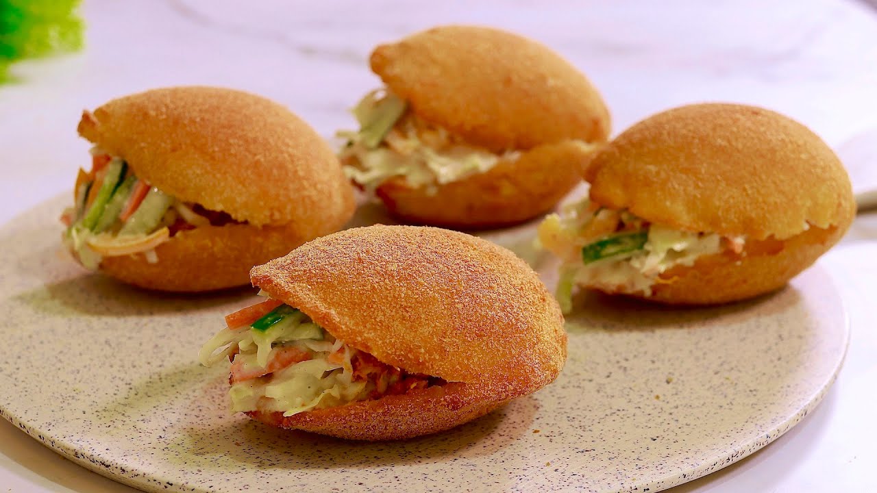 Shawarma Bread Pockets | Mini Chicken Mayo Bread Pockets | Shawarma ...