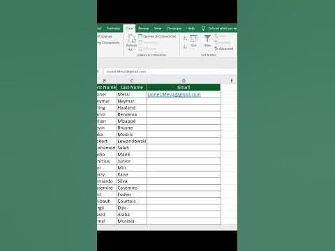 Flash Fill in Excel | Excel Tips and Tricks #excel #exceltips #exceltricks #exceltutorial #viral ...
