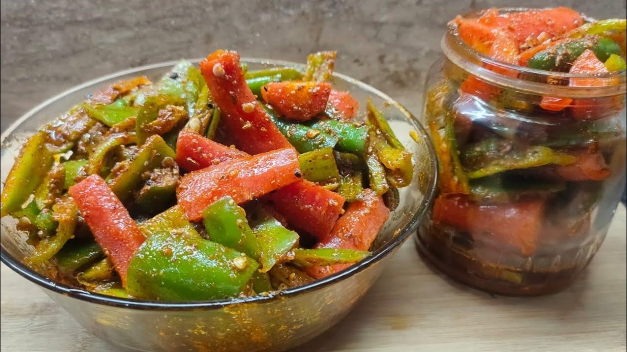 Gajar Hari Mirch Ka Mixed Achar l Carrot Chilly Pickle | How to make ...