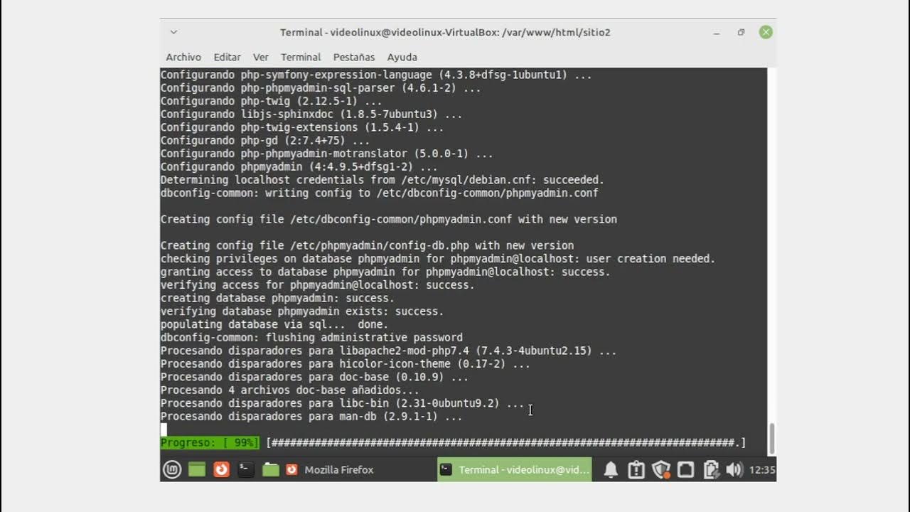Instalación de Apache, PHP, MySQL y phpmyadmin en GNU/Linux (parte 2). - YouTube