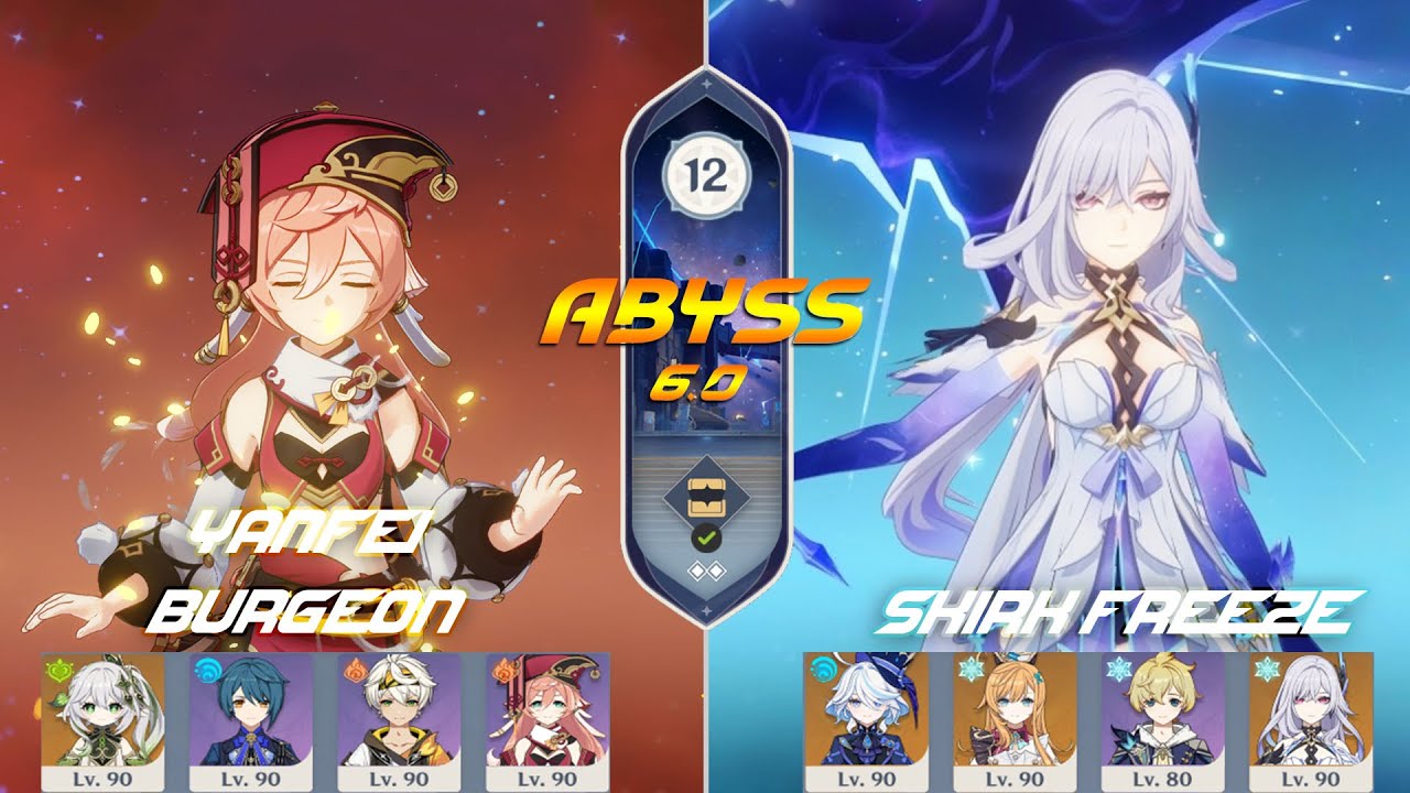 Yanfei Burgeon | Skirk Freeze - Spiral Abyss 6.1 Genshin Impact - YouTube