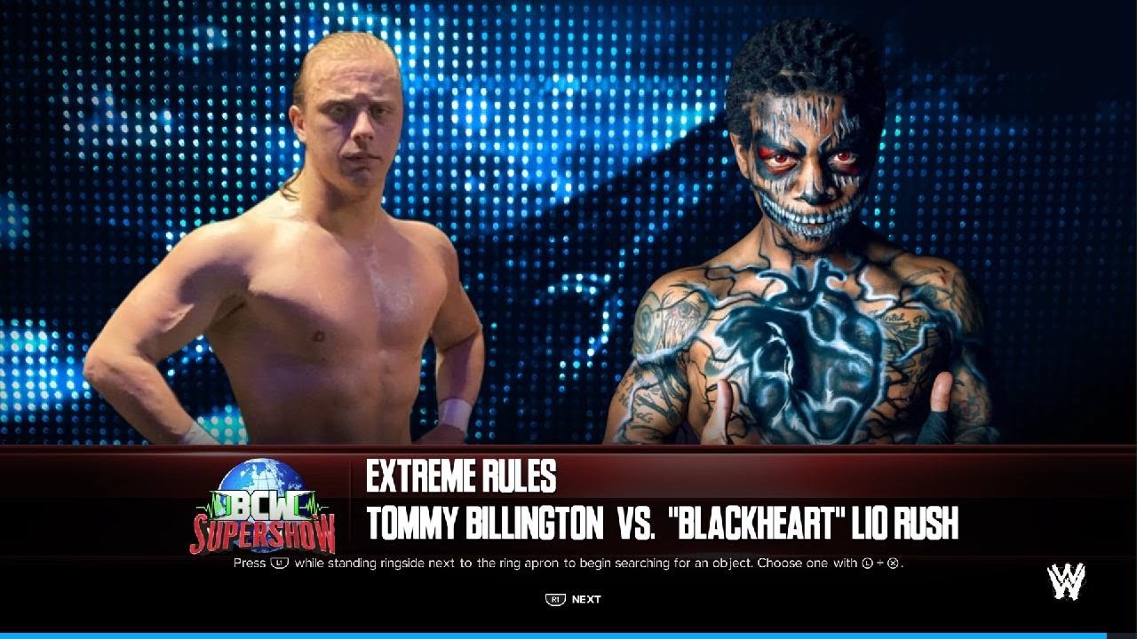 [BCW: SuperShow (Match 4)] Tommy Billington vs "BlackHeart" Lio Rush ...