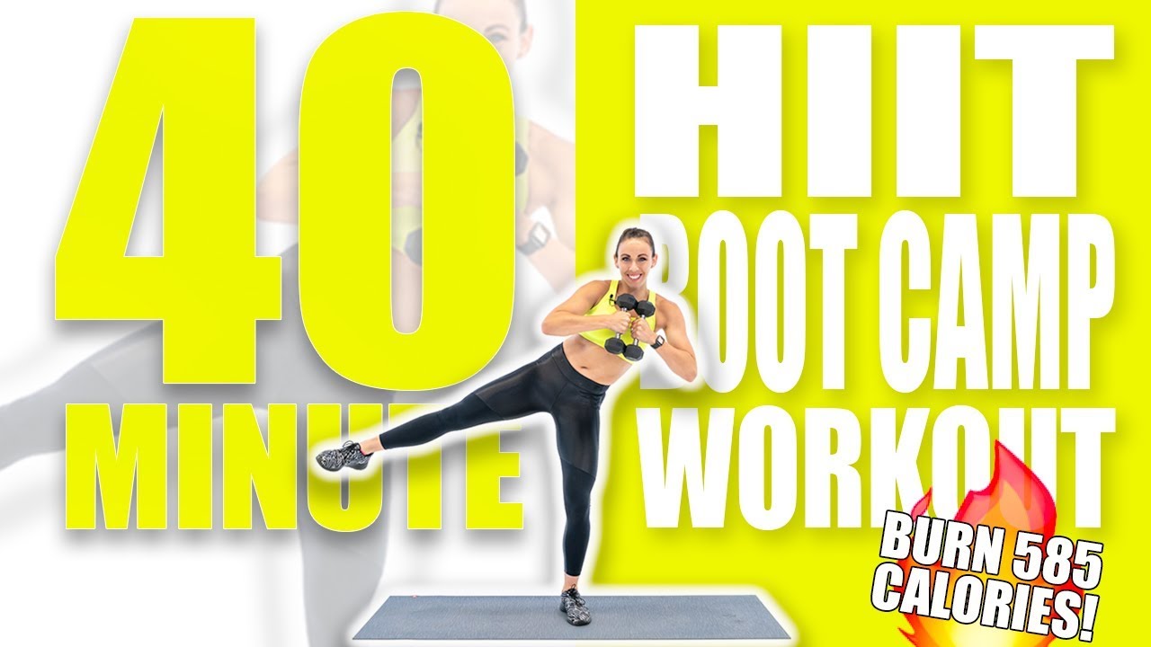 40 Minute HIIT Boot Camp Workout 🔥Burn 585 Calories! 🔥Sydney Cummings ...