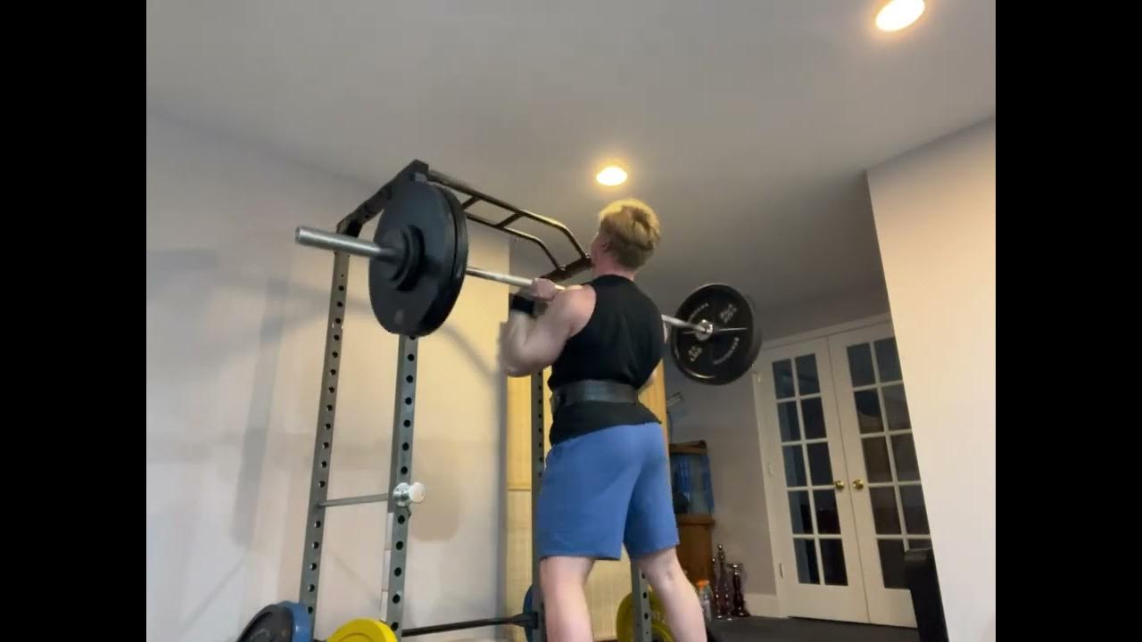OHP: 250x2 (mostly strict), Bench Press: 300x3, and Reverse Grip Bench: 270x6x2 - YouTube