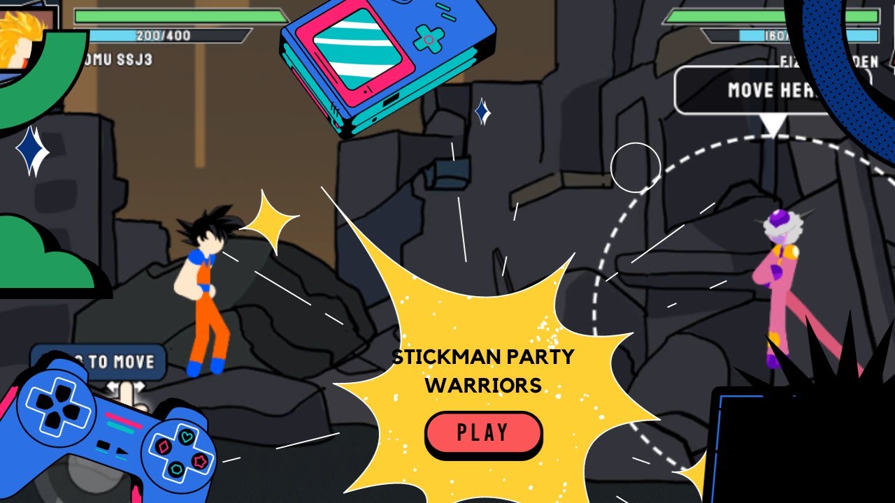 STICKMAN WARRIORS DRAGON BALL Z CHARACTERS |GAME EMULATOR #games # ...