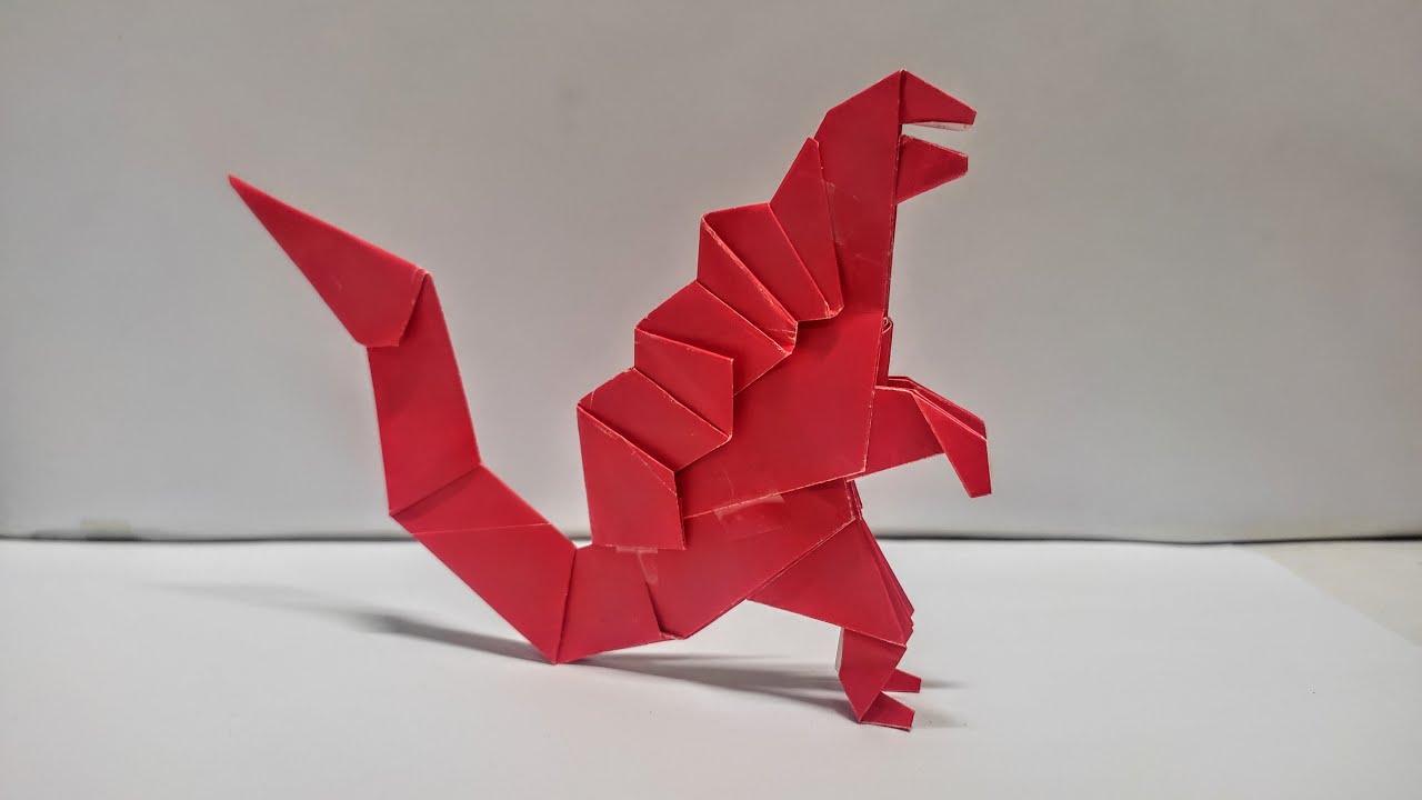 How To Make An Origami Mechagodzilla Easy Youtube