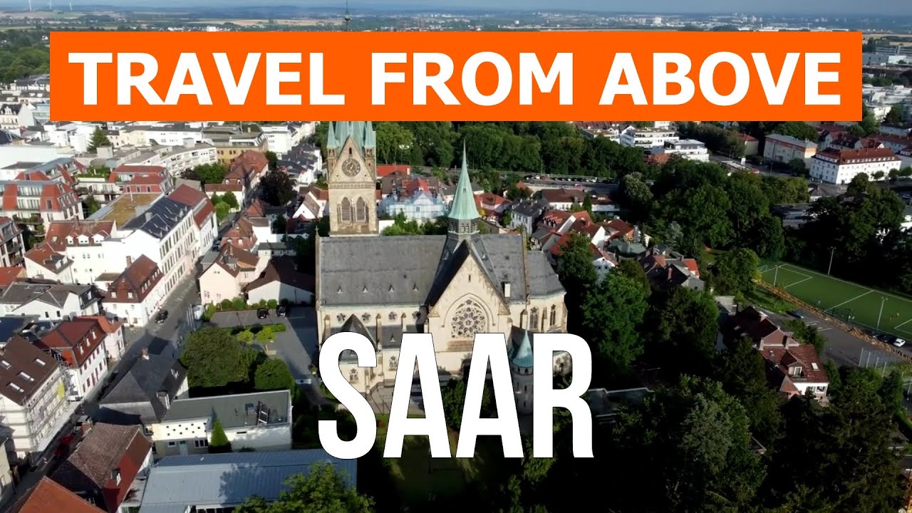 Federal state of Saar from above | Drone video in 4k | Germany ...