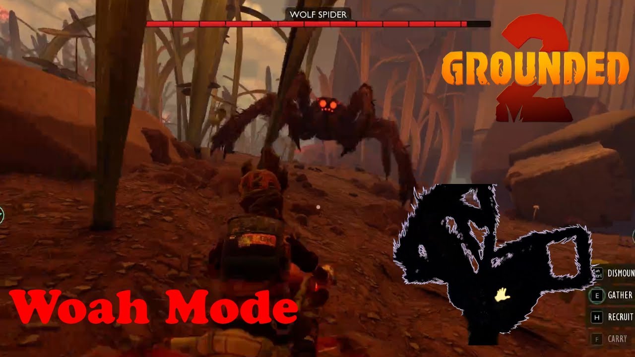 Grounded 2 Wolf Spider Kill (Woah Mode) - YouTube