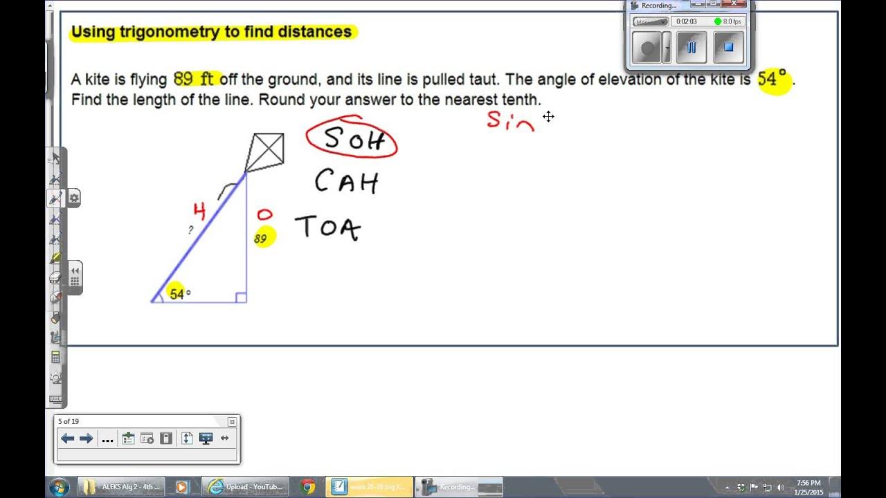 Using Trigonometry to find distances - YouTube