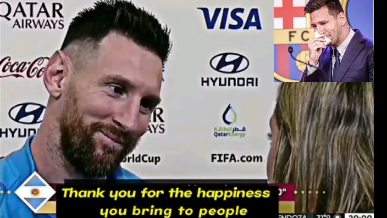 🚨🚨Reporter Pays Emotional Tribute to Lionel Messi During Interview ...