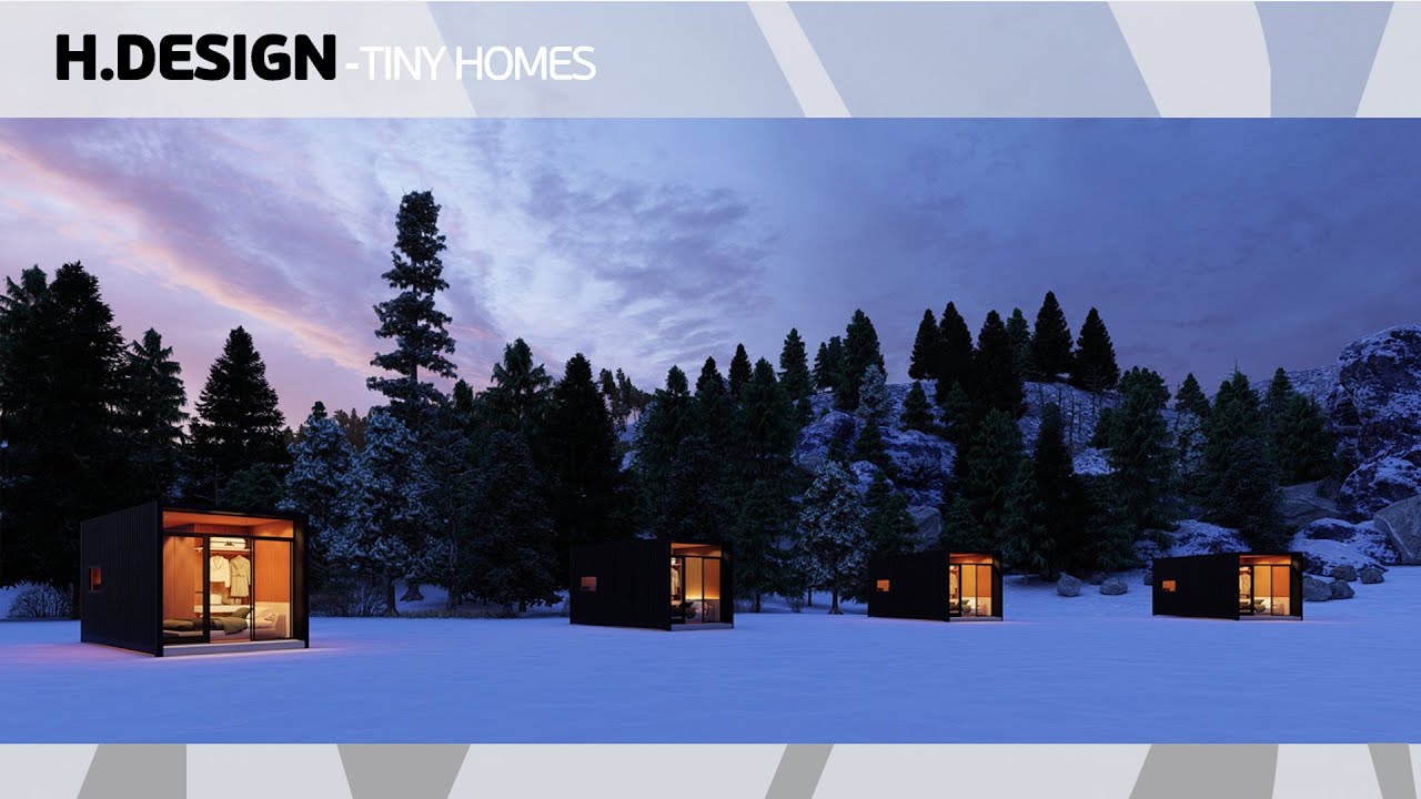 The Most Amazing container homes in Snow Alps - YouTube