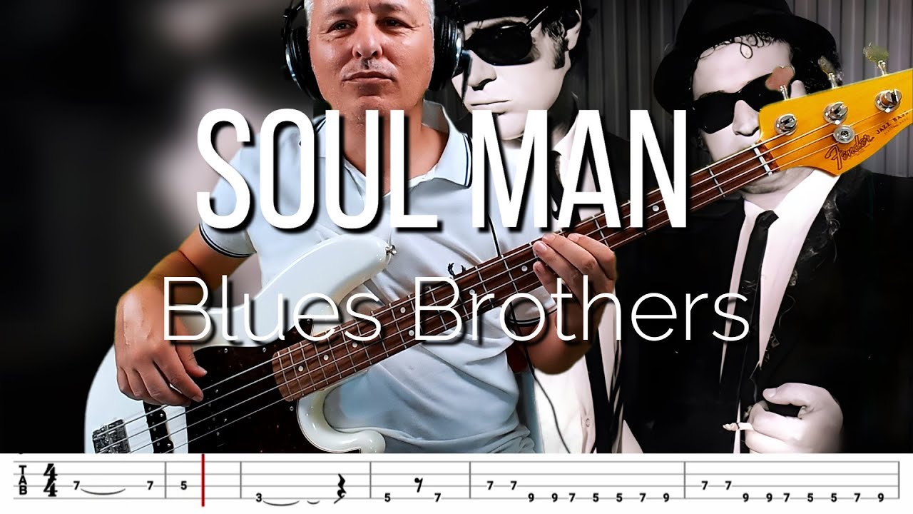 Blues Brothers - Soul Man (Bass Cover) + TABs - YouTube