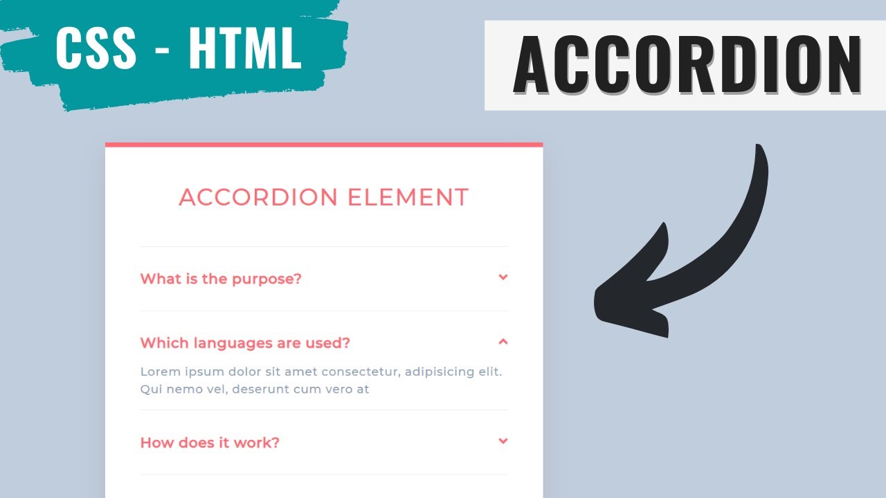 Html Css Accordion Faq Youtube 2843