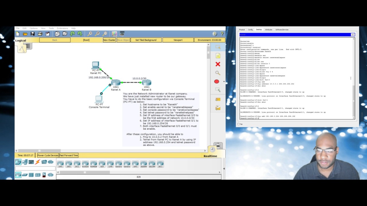 Basic Router Config: Lab1-1 - YouTube