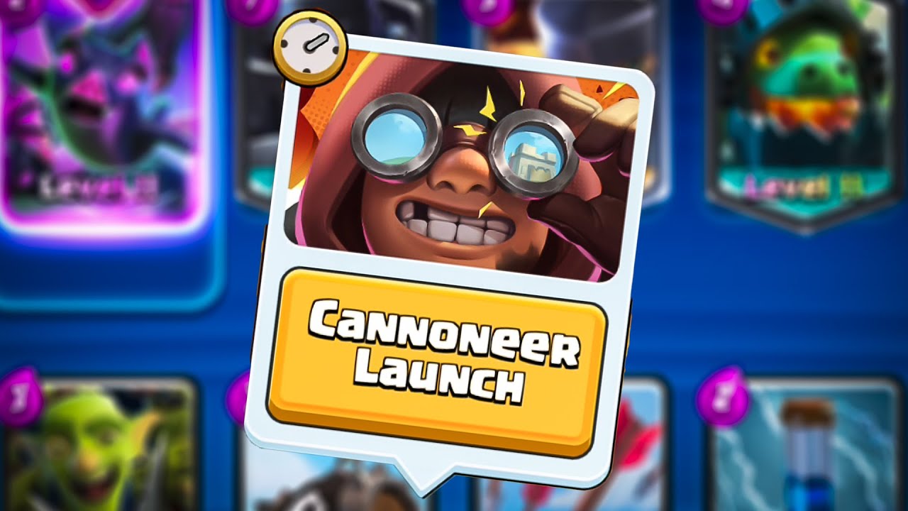 Cannoneer Launch Best Deck Clash Royale New Event (Mega Knight Deck ...