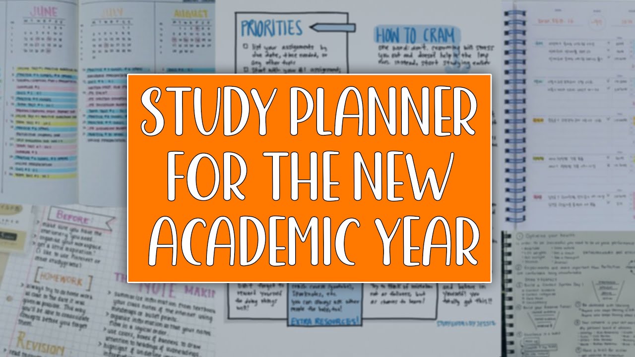 STUDY PLANNER for the NEW ACADEMIC YEAR|Plan your full year # ...