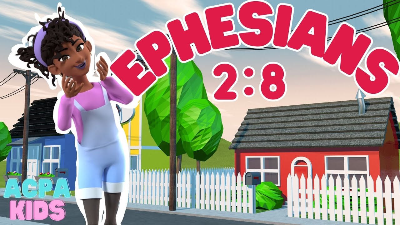 Ephesians 2:8 Memory Verse Song for Kids | ACPA Kids Bible Songs - YouTube