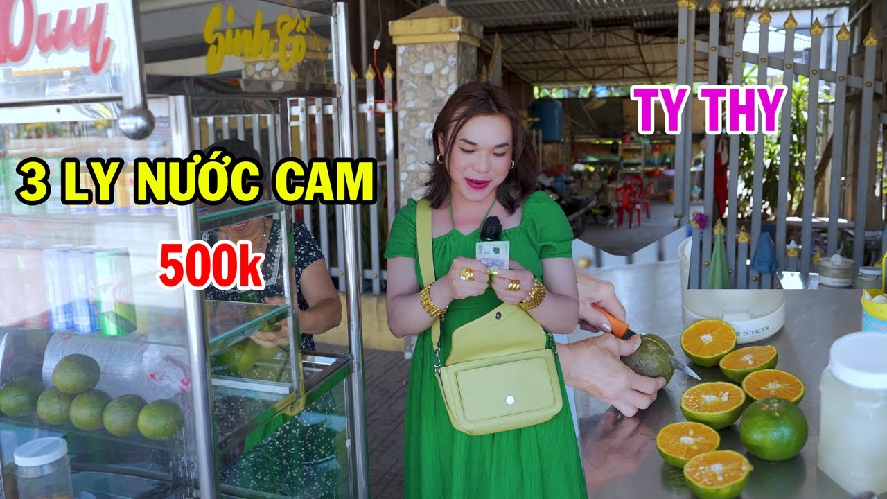 3 ly cam 500k và câu chuyện cảm động phía sau - Ty Thy Vlog Gỏi đu đủ - YouTube