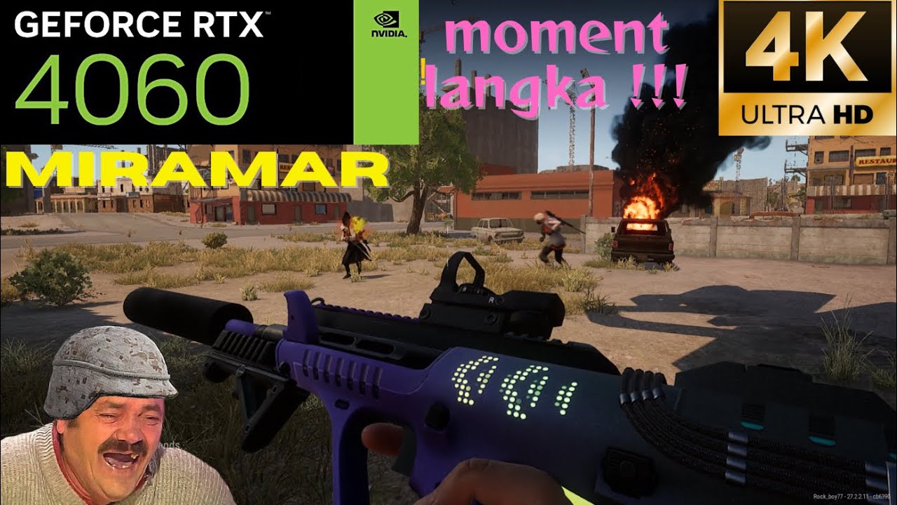 PUBG PC Miramar Map | RTX 4060 8GB ( 4K Ultra HD Graphics ) - YouTube
