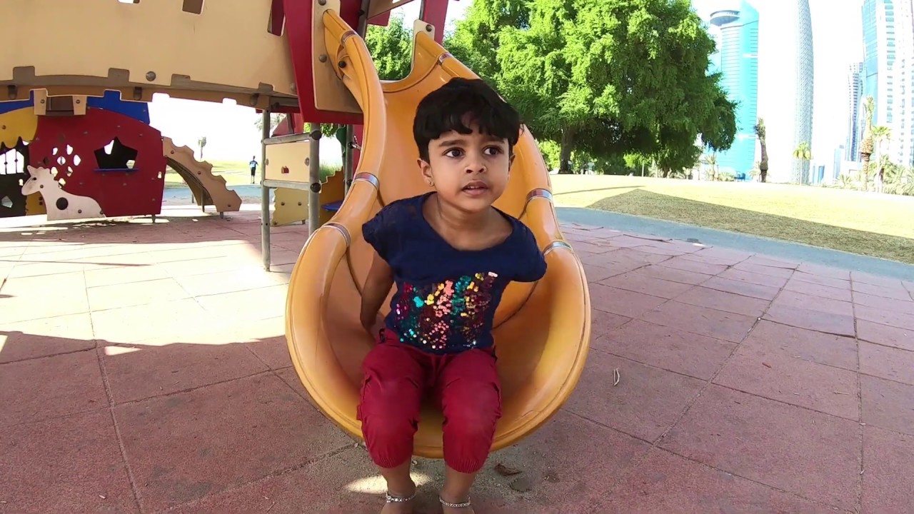 Kids outdoor activities sliding - YouTube