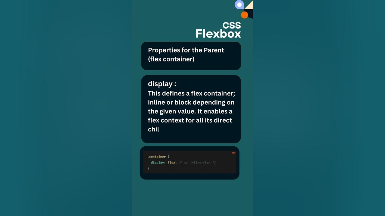 CSS Flexbox | 04 - Properties | display: flex - YouTube