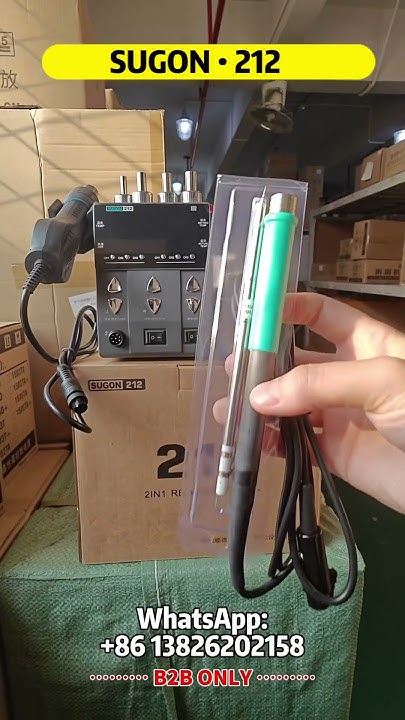 #b2b Sugon 212 2in1 rework station,with T12 soldering iron &858 hot air gun. #sugon #aifen - YouTube