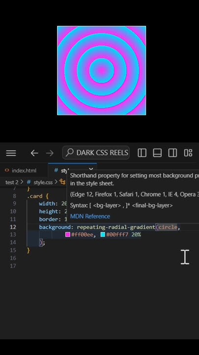 Linear Gradient and Radial Gradient | CSS tips and tricks #tipsandtricks #howto #webdesign # ...