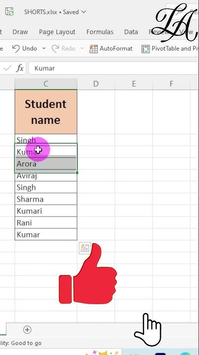 #shorts How to delete First name in Excel | Delete First Name | Delete Name - YouTube